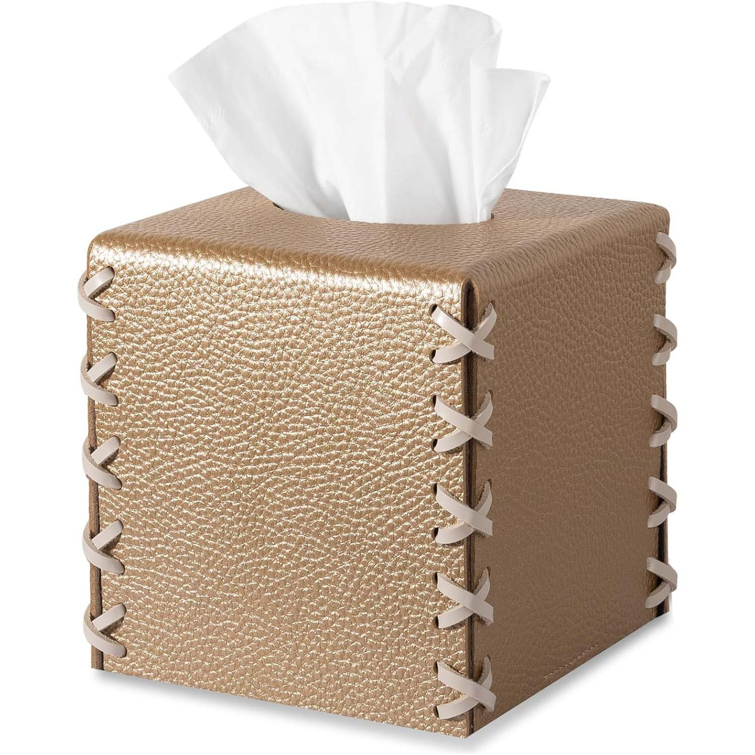 Red Barrel Studio® Tissue Box Cover PU Leather Tissue Holder Square ...