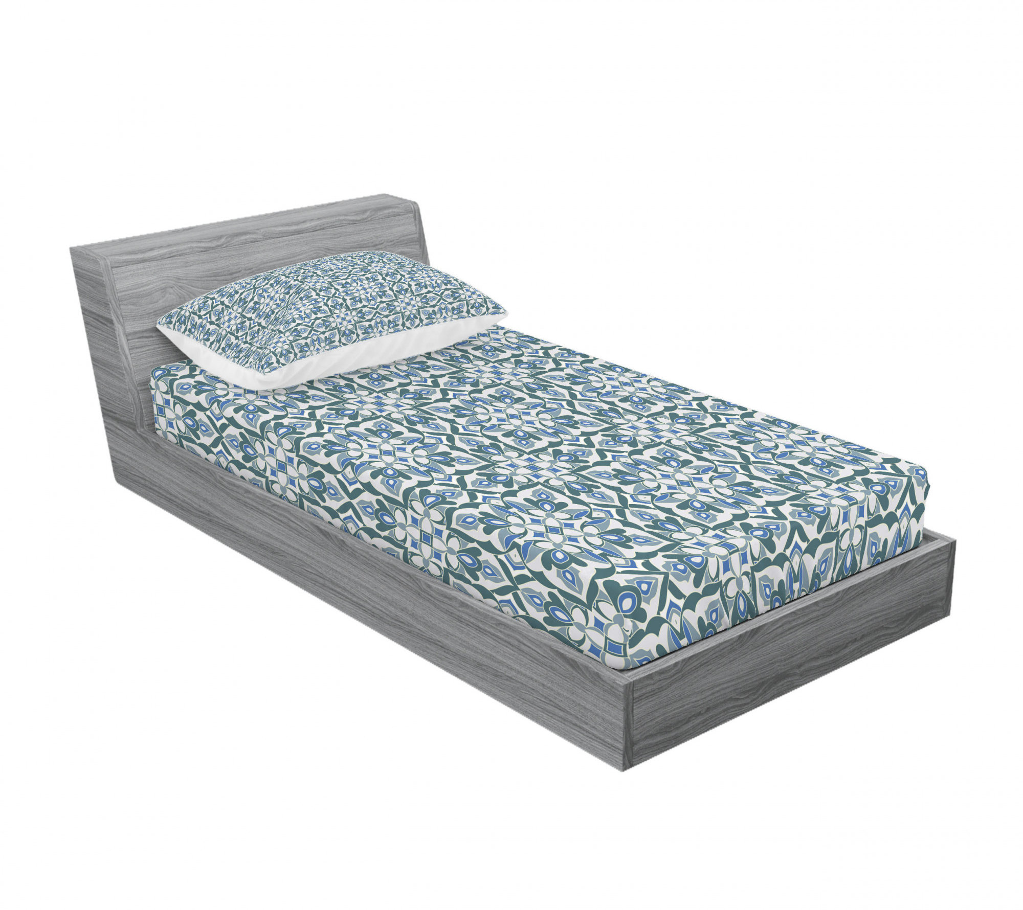 Ambesonne Florida Downtown City Skyline View Sheet Set | Wayfair