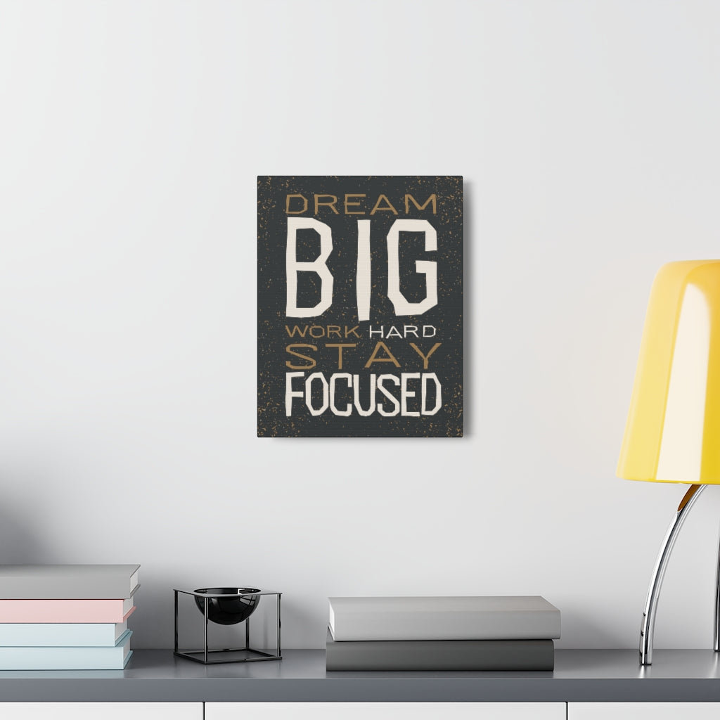 Trinx Inspirational Wall Art Dream Big Stay Focused Motivation Wall ...
