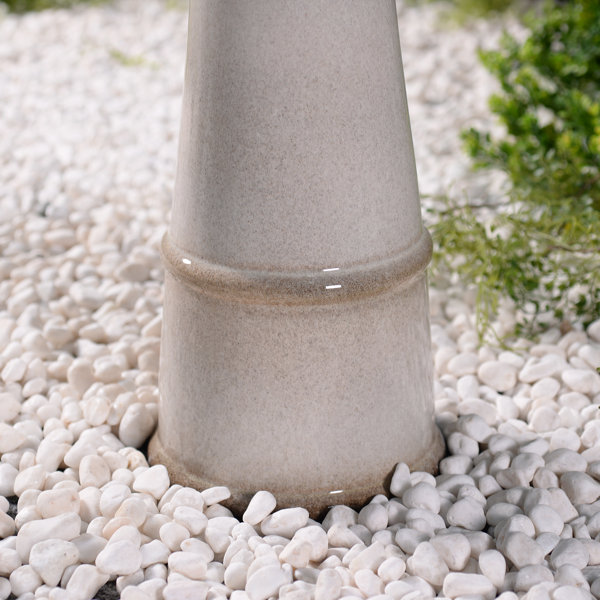 Red Barrel Studio® Otaki Ceramic Sundial Birdbath & Reviews | Wayfair