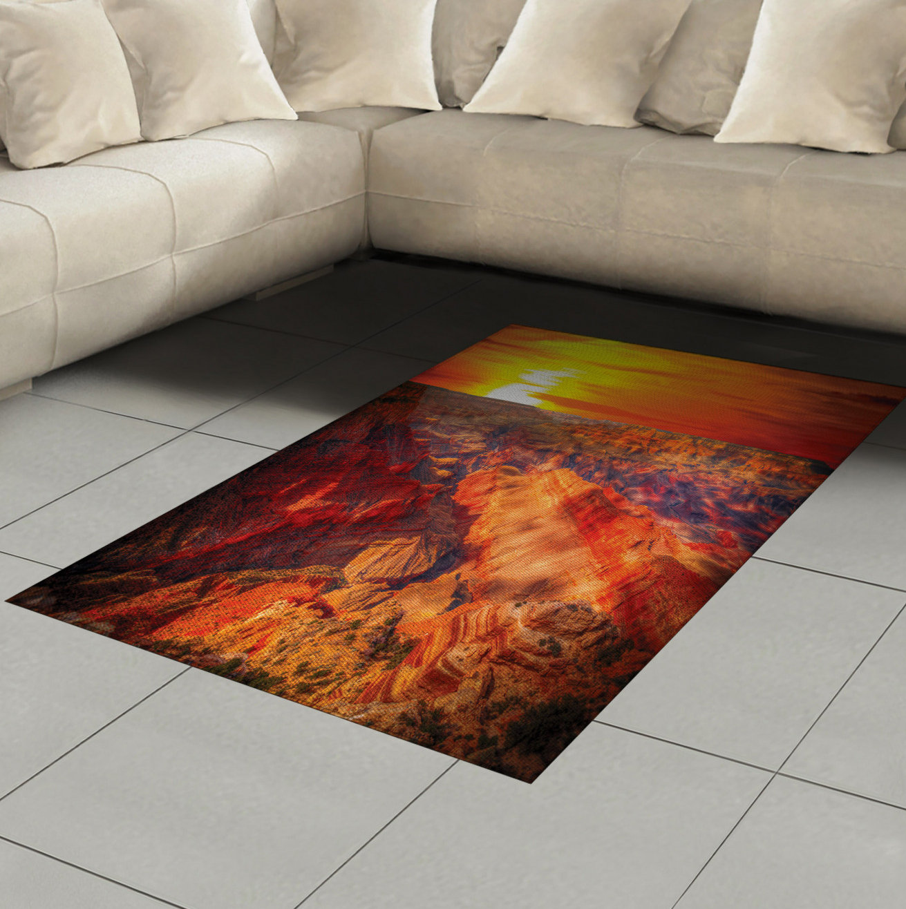 East Urban Home Canyon American High Density Long Fiber Poly Threads ...