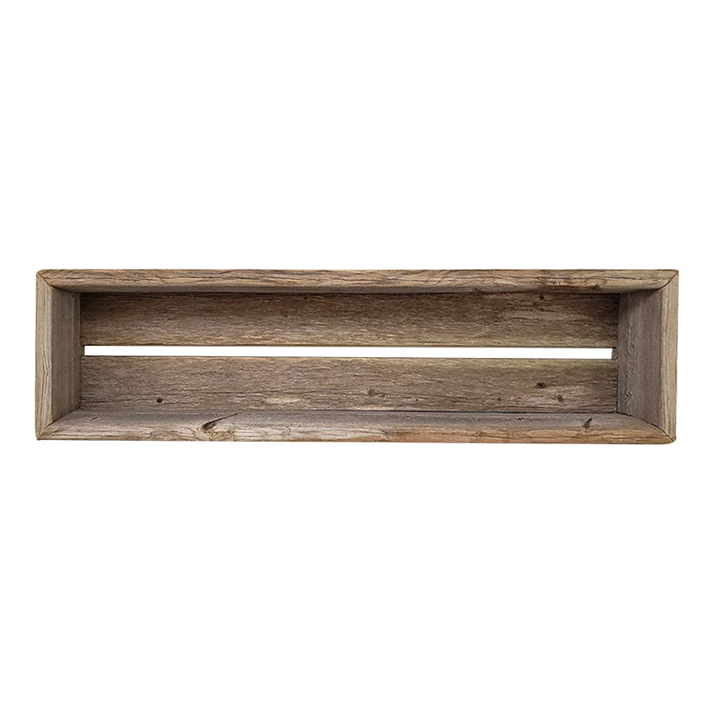 Gracie Oaks Bluffdale Solid Wood Floating Shelf with Reclaimed Wood ...