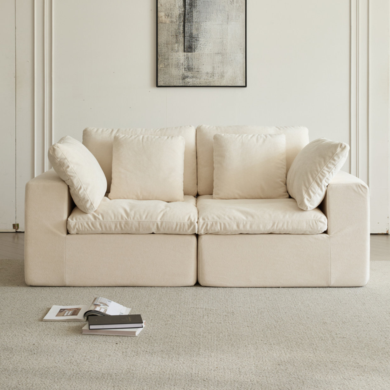 Ivy Bronx Modular Sectional Sofa, Compressed Sectional Sofa Modern ...