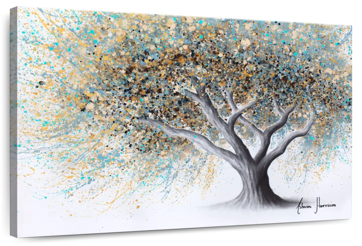 Lark Manor™ Harnek Spotted Teal Tree | Wayfair