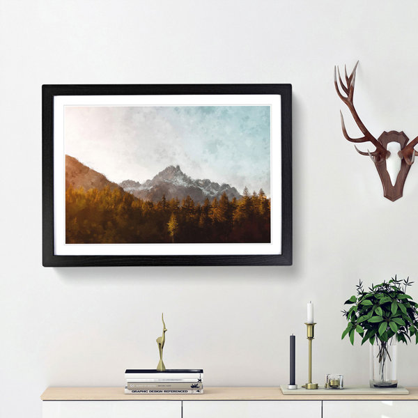 East Urban Home Forest Before the Mountain - Picture Frame Graphic Art ...