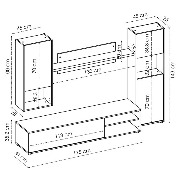Entertainment Unit Dimensions at John Musgrave blog