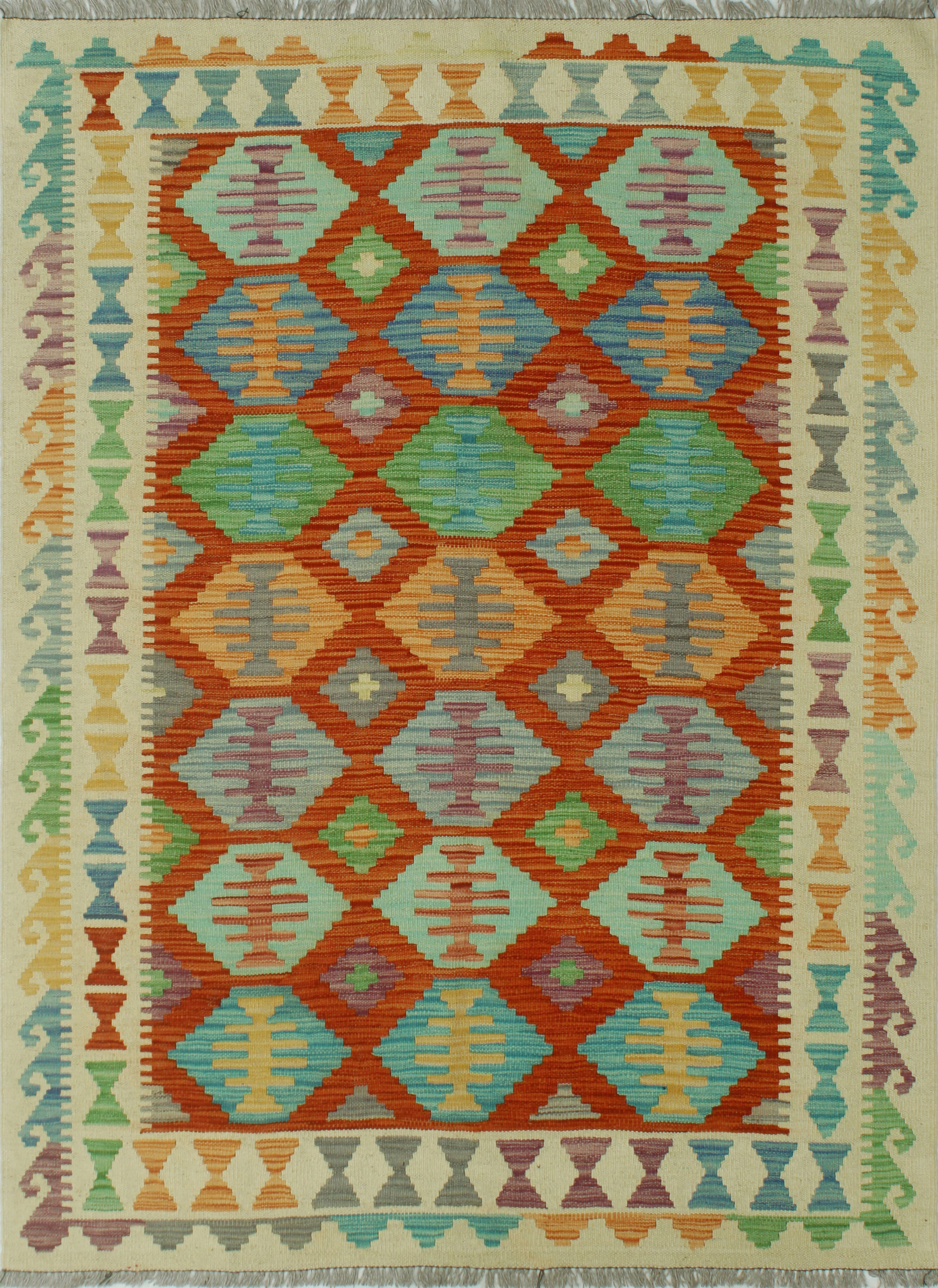 Union Rustic Bousson Kilim Margo Ivory Rug | Wayfair