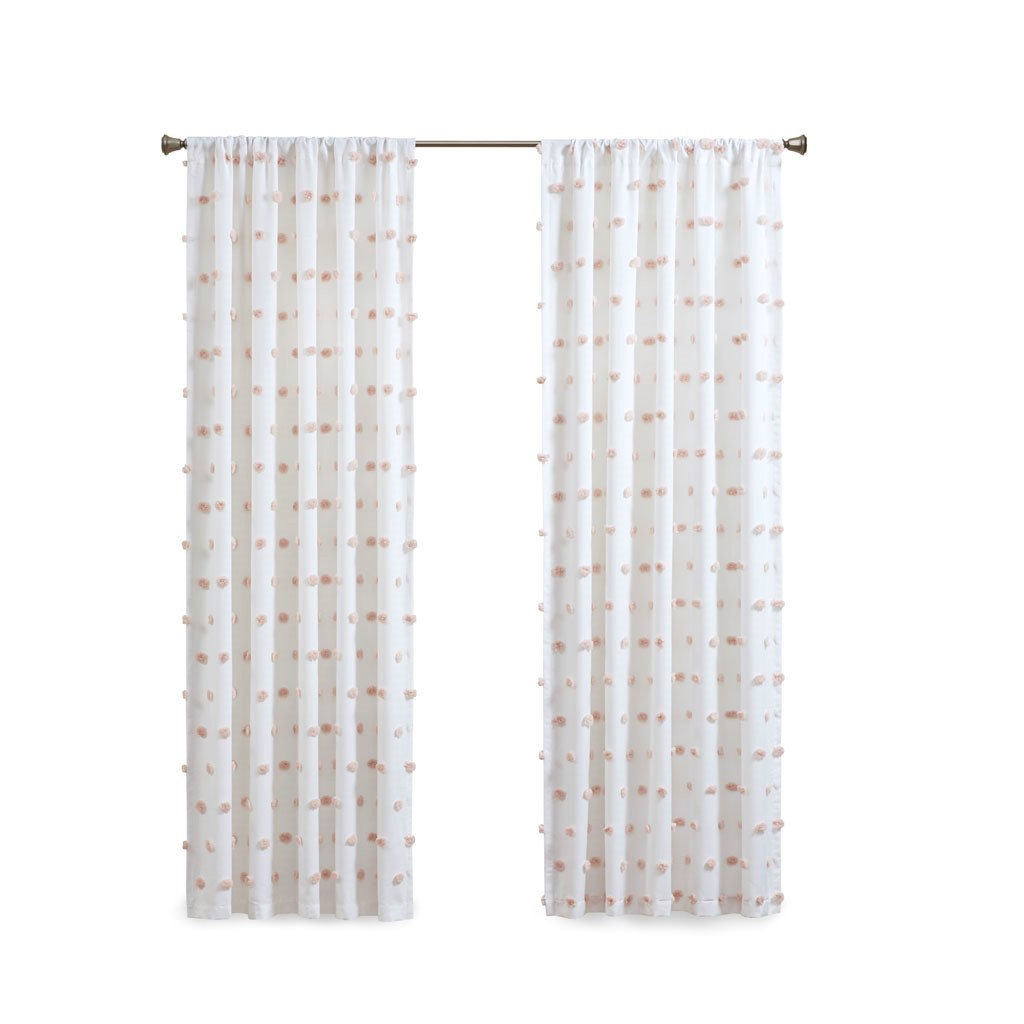 Latitude Run® Pom Pom Embellished Curtain Panel(Only 1 Pc Panel ...