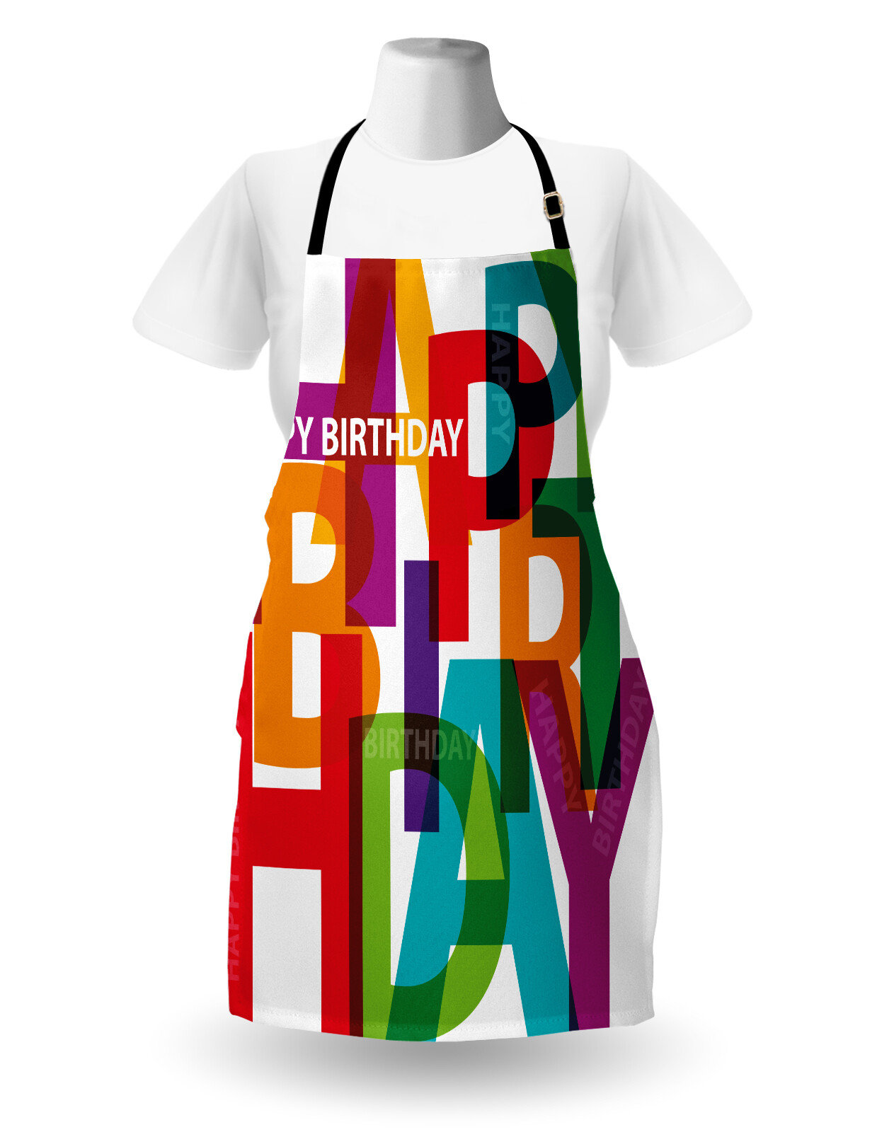 East Urban Home Colorful Apron Unisex, Broken Text Graphic, Adult Size ...