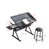 Latitude Run® Height Adjustable Metal Drafting Table With Stool ...