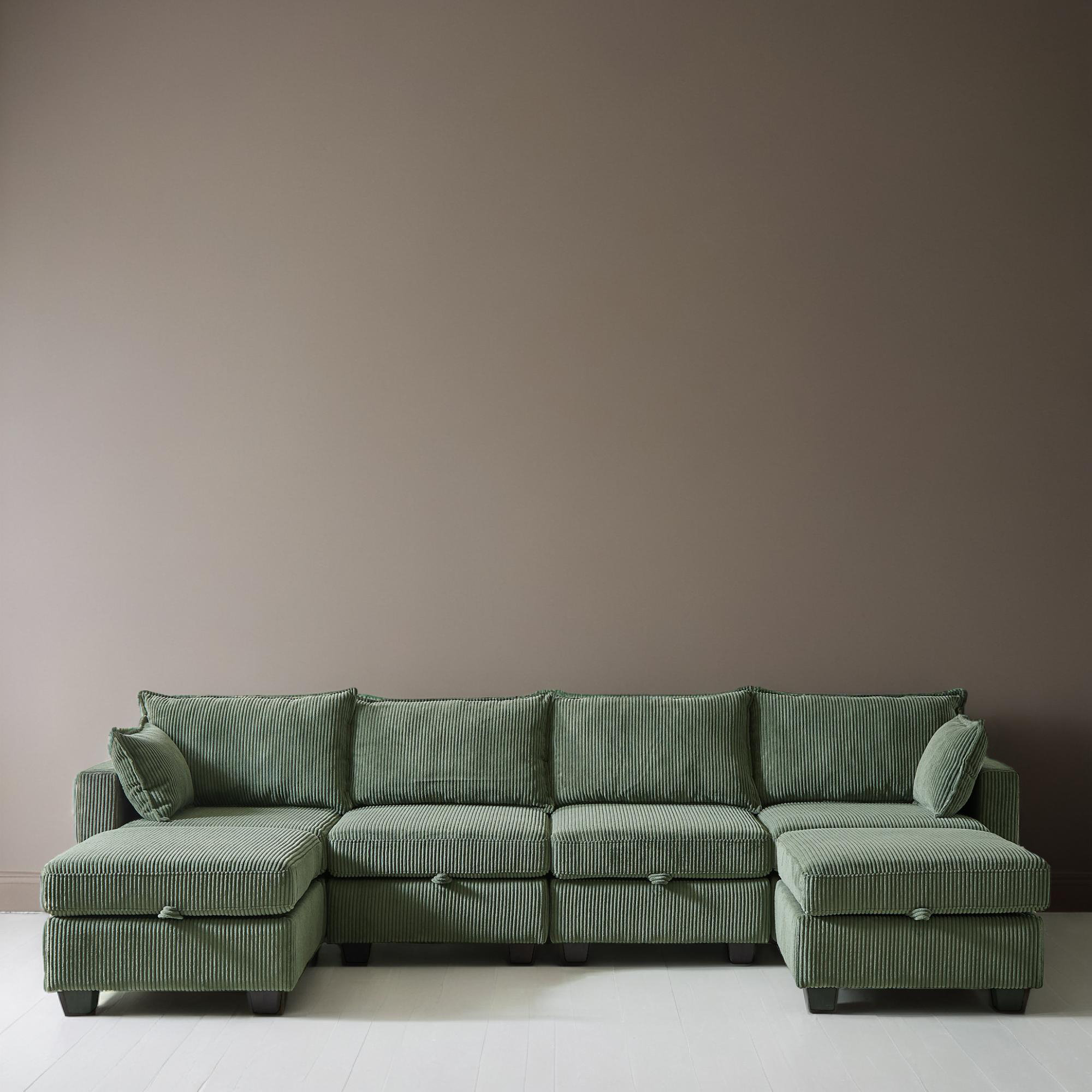 Latitude Run® 6 - Piece U-Shaped Modular Sectional Sofa Bed Sleeper ...