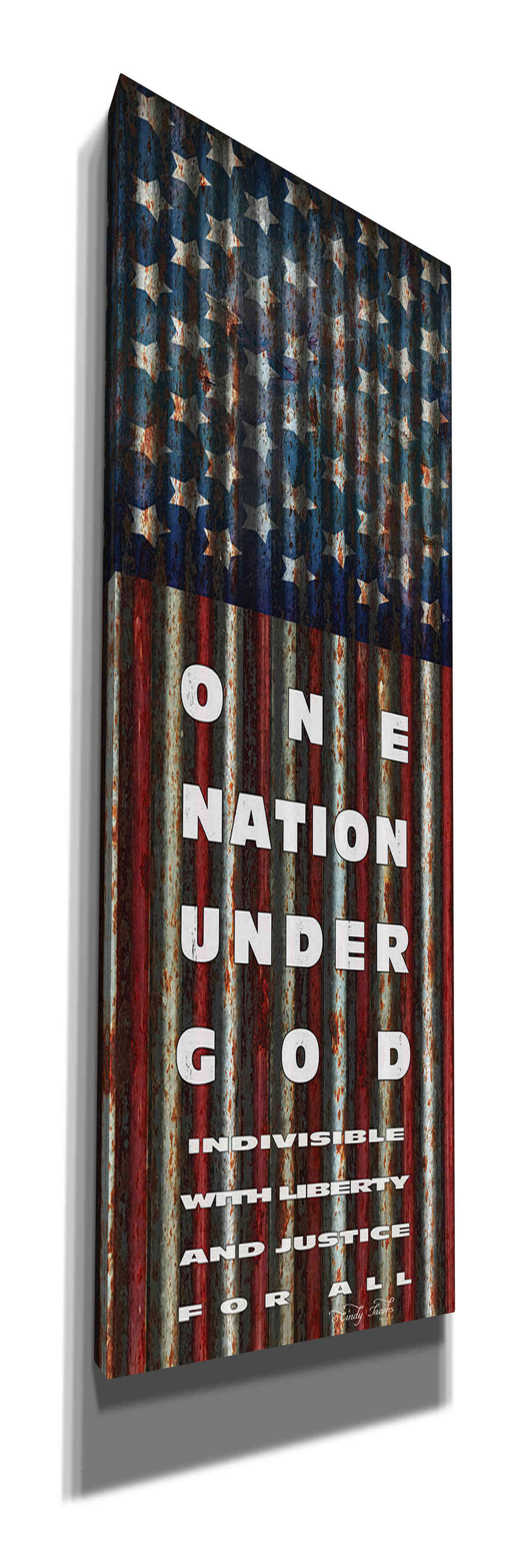 Rosalind Wheeler Delaynee One Nation Under God On Canvas by Cindy ...