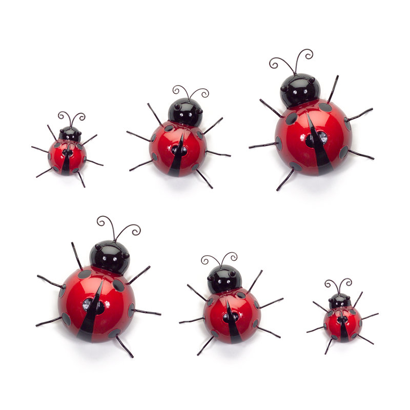 Melrose Intl. 6 Piece Mountable Ladybugs Wall Décor Set & Reviews | Wayfair