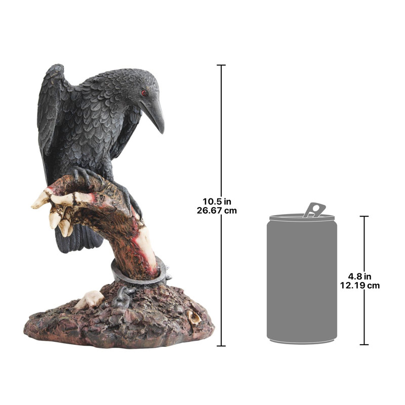 Design Toscano The Raven's Perch Zombie Statue & Reviews | Wayfair
