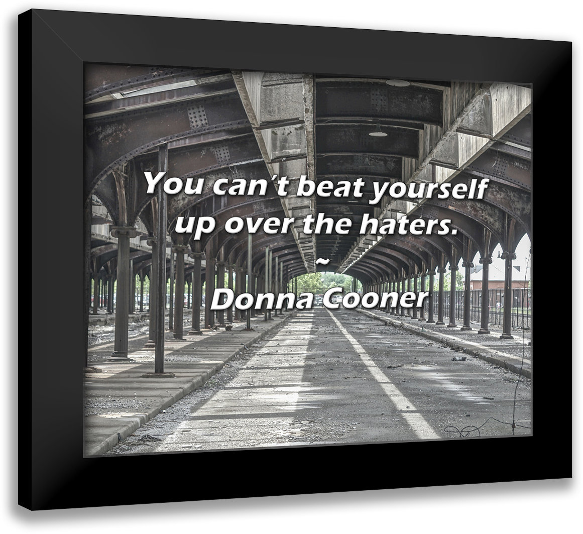 Trinx Donna Cooner Quote: You can’t beat yourself up over the haters ...
