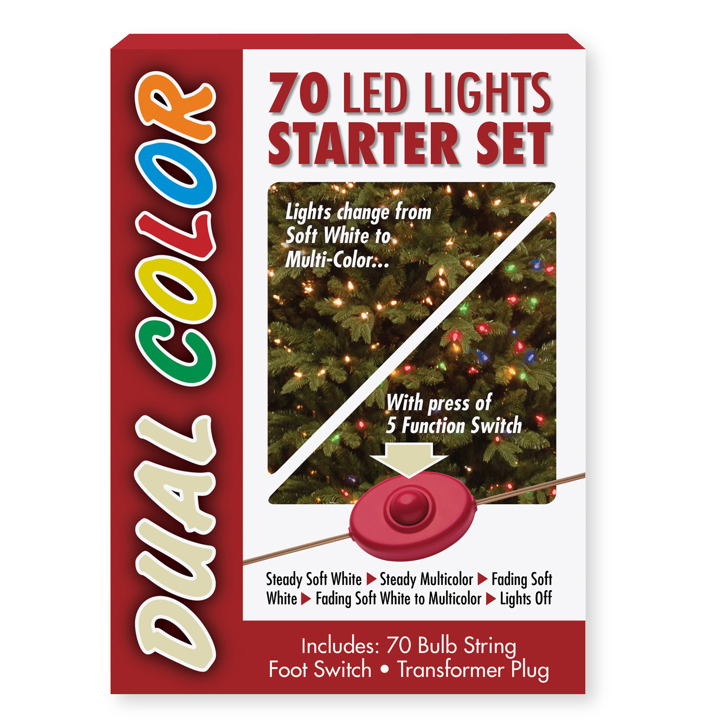 National Tree Company 70 Bulb Dual Color LED Light String STARTER SET ...