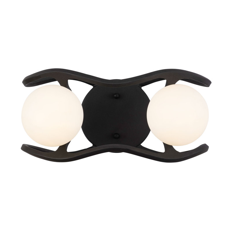 Corrigan Studio® Johntez Black Betty 2-Lt Bath/Vanity Light - Carbon ...