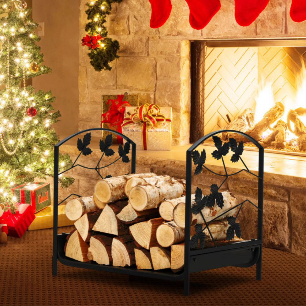 Winston Porter Harison 19'' W x 13.5'' D Metal Log Rack | Wayfair