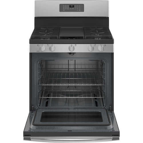 GE Appliances 30" 5 cu. ft. Freestanding Gas Range with Griddle ...