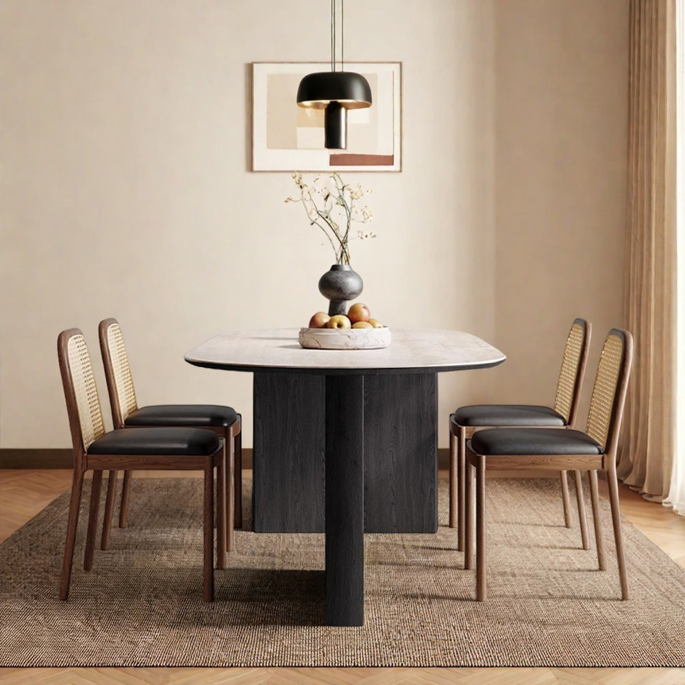 Elamer French style retro simple dining table set | Wayfair