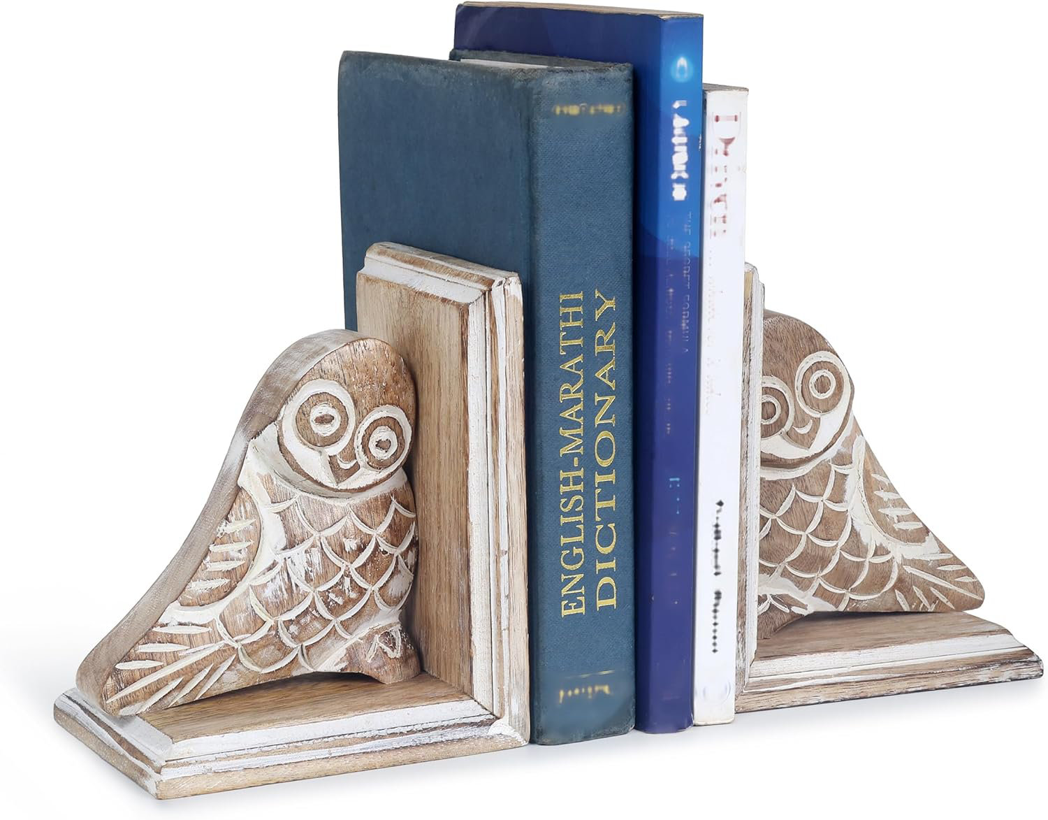 Loon Peak® Hand Carved Decorative Bookend Home Décor Bookends | Desktop ...