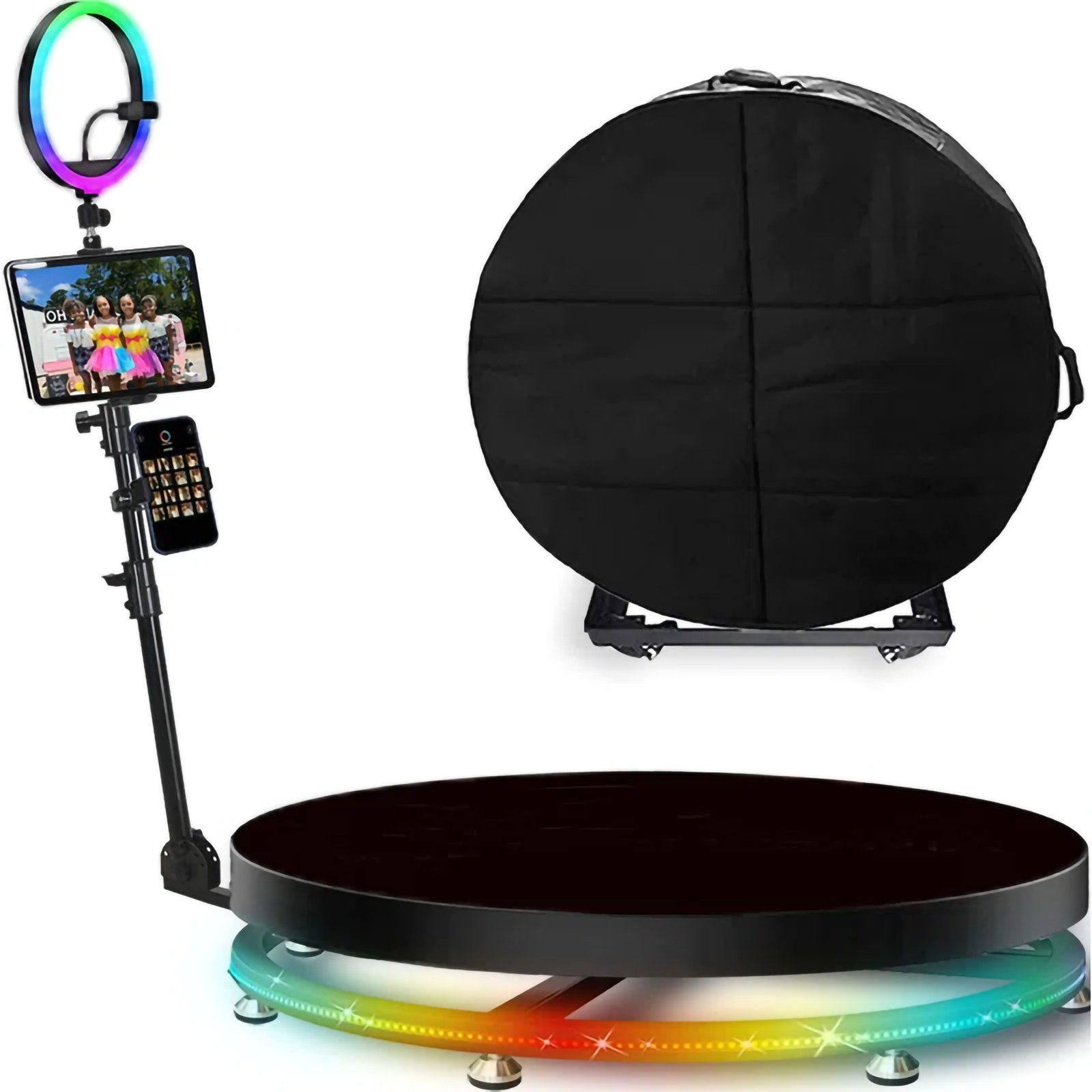 Tops 360 Photo Booth Selfie 360 Video Booth 360 Platform Automatic 360 ...