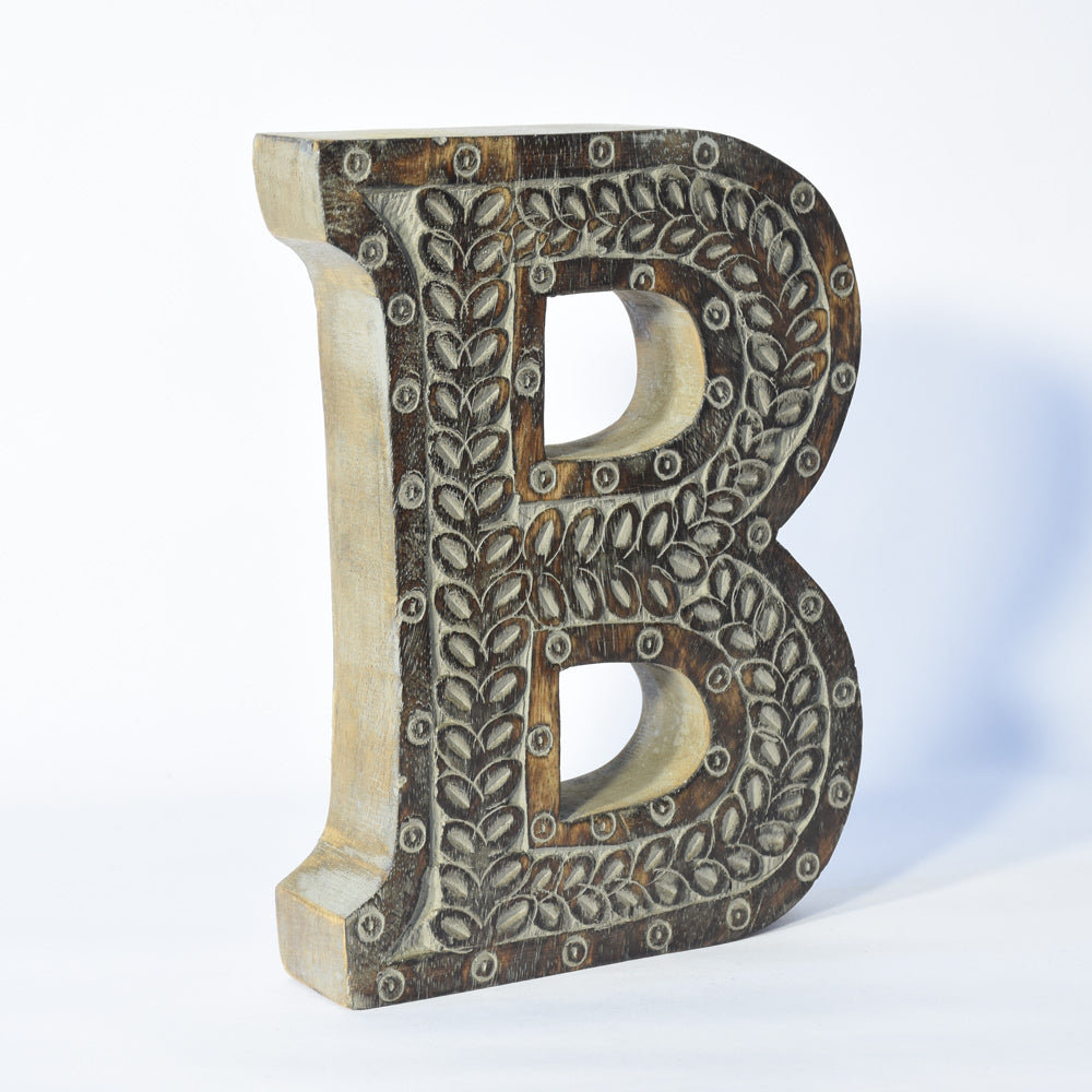 Bungalow Rose Akyiah Handmade Eco-Friendly "B" Alphabet Letter Block ...