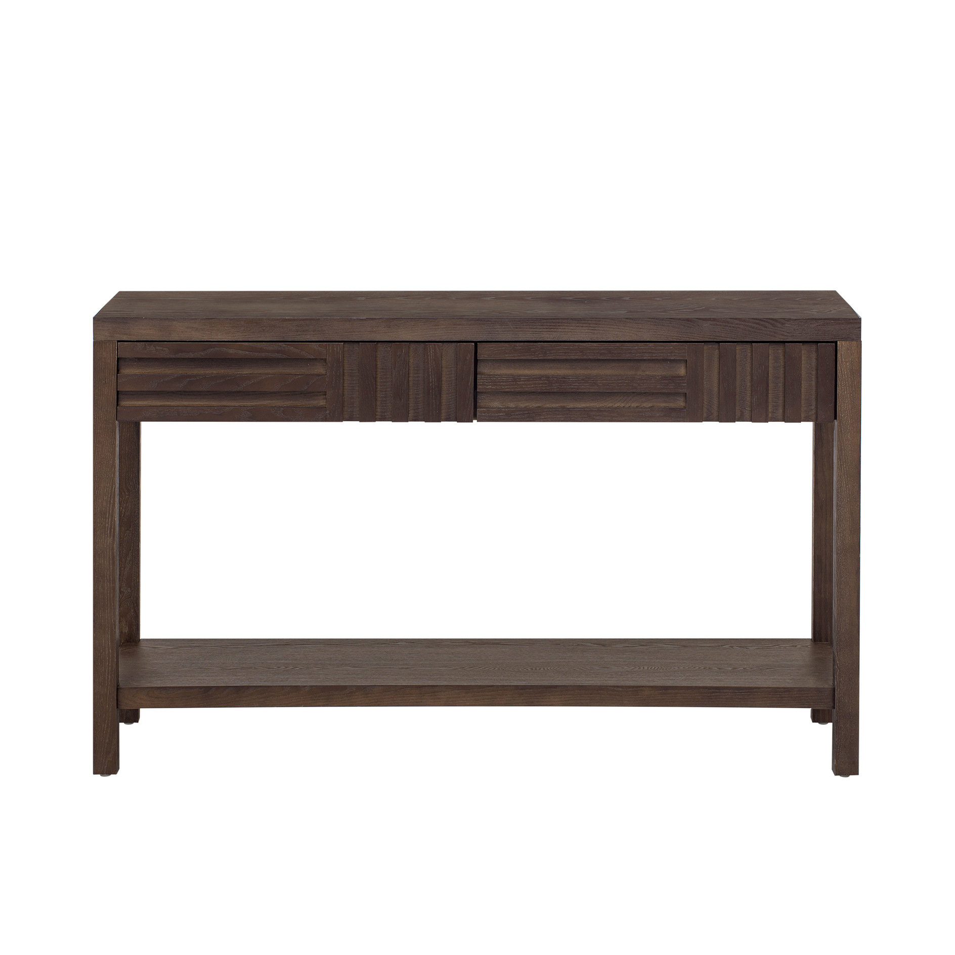 Latitude Run® Ustyle Modern Ash Veneer Console Table, Classic Stripe ...