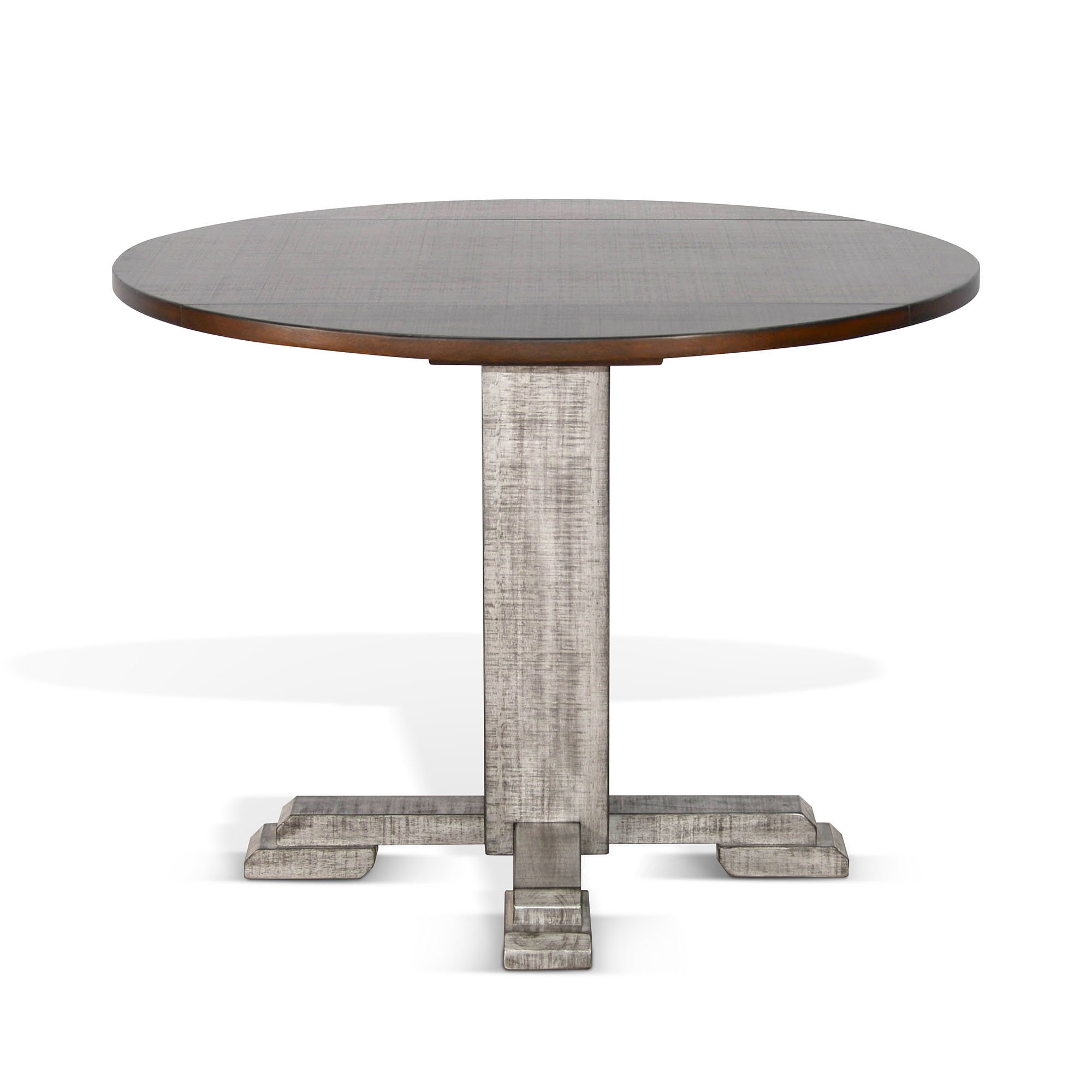 Gracie Oaks Pockerley Drop Leaf Mahogany Solid Wood Pedestal Dining ...