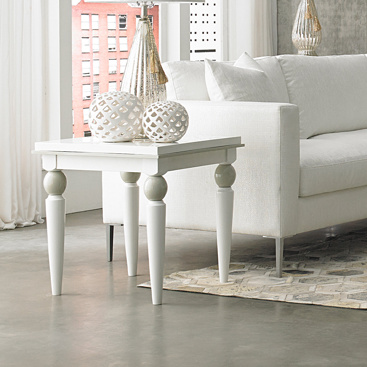 Michael Amini Sky Tower End Table - Wayfair Canada