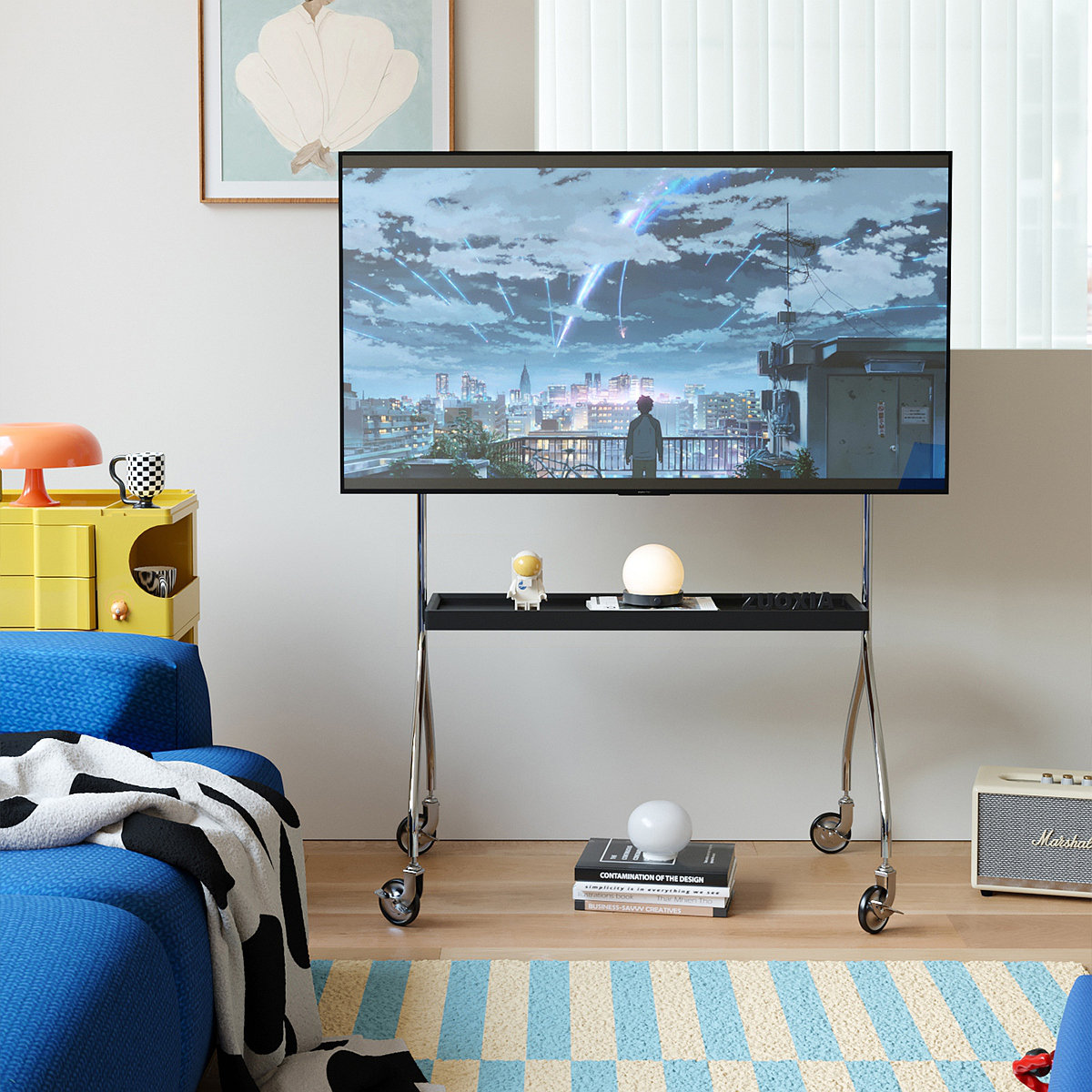 Latitude Run® Walk Around The TV Stand With An Antique, Movable Stand ...