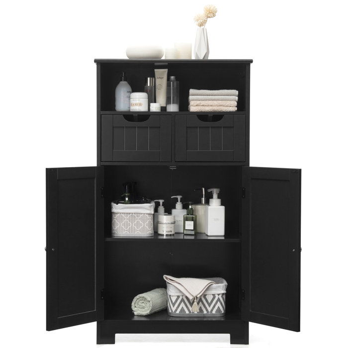 Red Barrel Studio® Rumaysaa Freestanding Bathroom Cabinet & Reviews ...