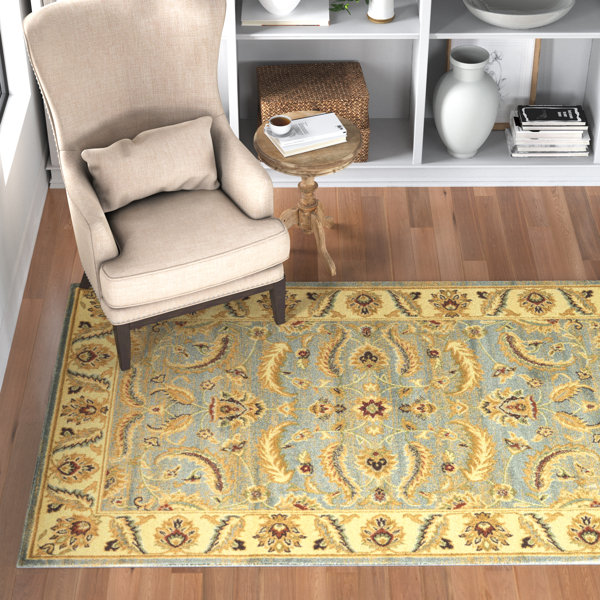 Astoria Grand Niles Oriental Yellow/Blue Area Rug & Reviews | Wayfair