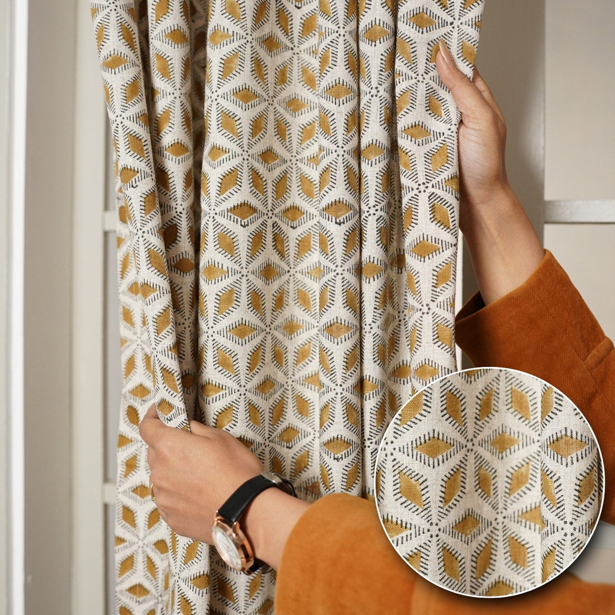 Red Barrel Studio® Pure Colored Linen Curtain A Blend of Luxury and ...