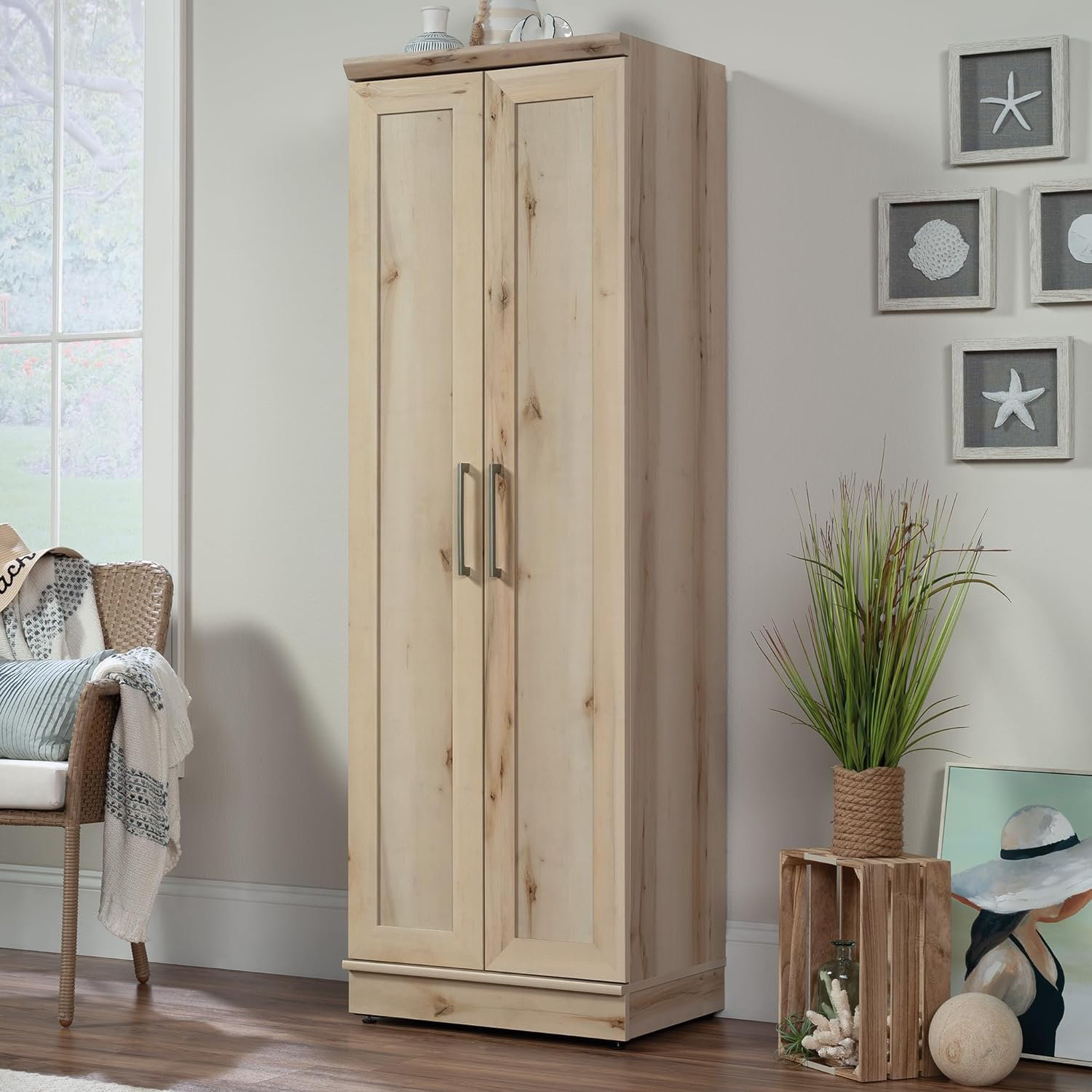 Foundstone™ Two Door Storage Pantry Cabinet, L: 17.01" X W: 23.31" X H ...