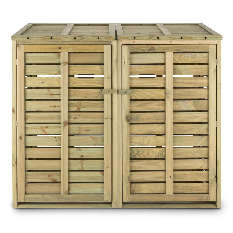 Waldbeck Wooden Double Bin Store | Wayfair.co.uk