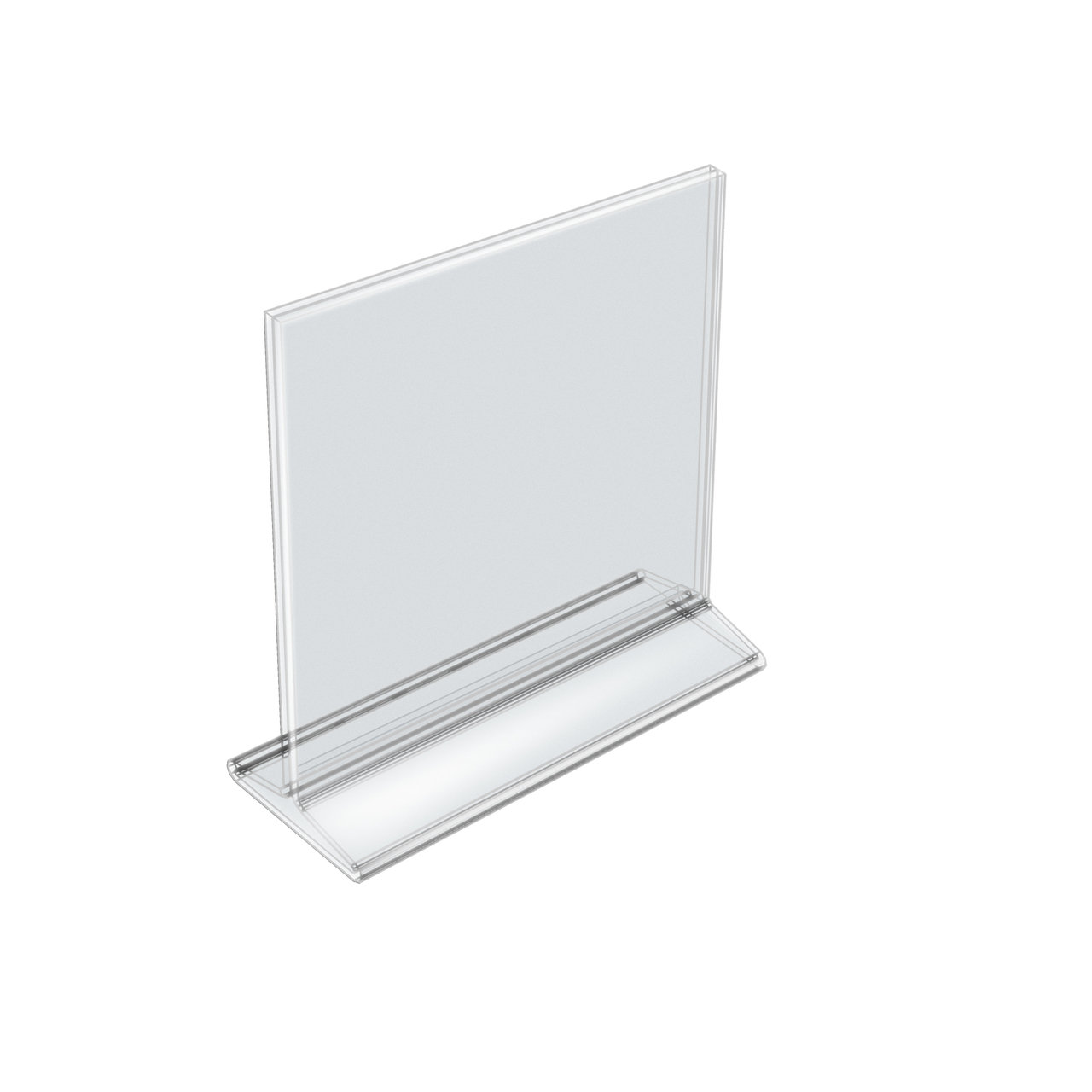 Azar Displays Top Loading Clear Acrylic T-Frame Sign Holder 8.5" Wide x ...