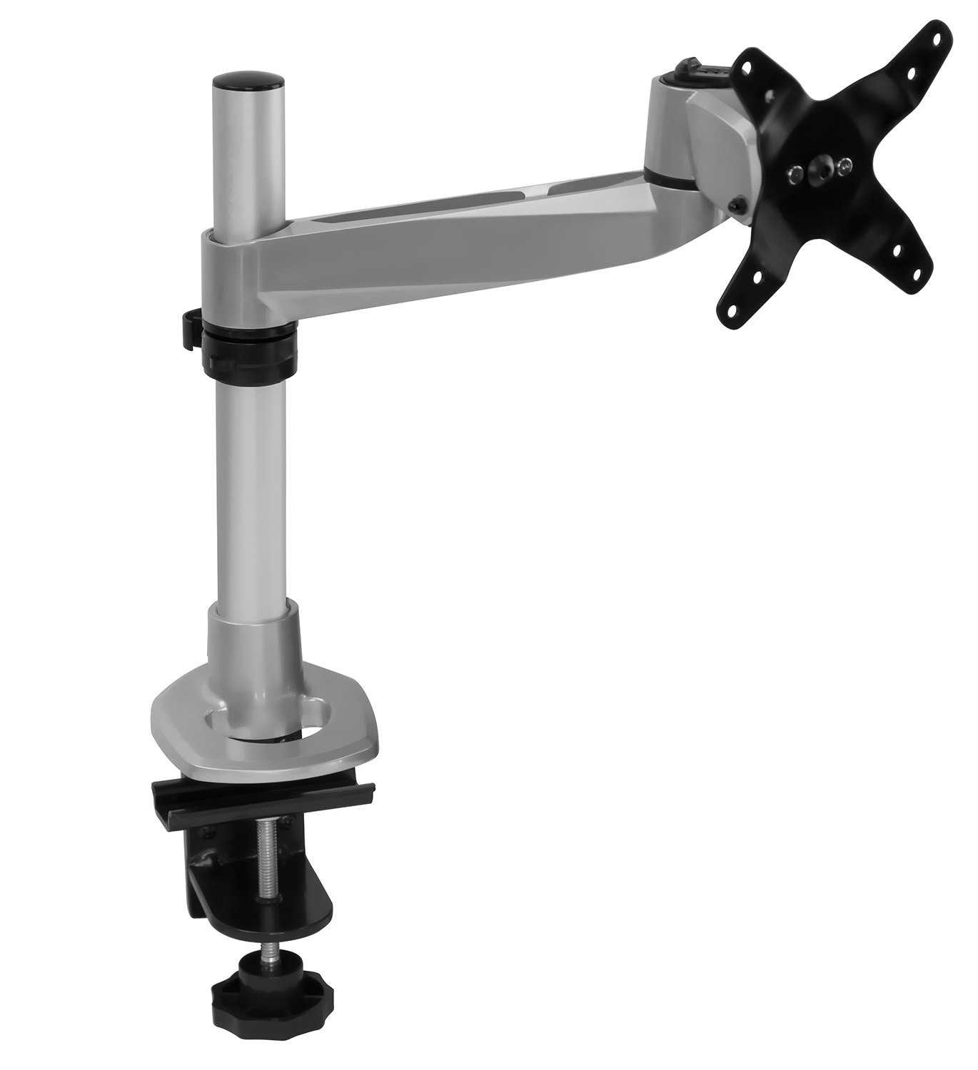 Mount-It Full Motion Adjustable Single Computer Monitor Desk Clamp ...