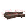 Hokku Designs Narender 127.5'' U Shape Firm Sectional Sleeper Sofa ...