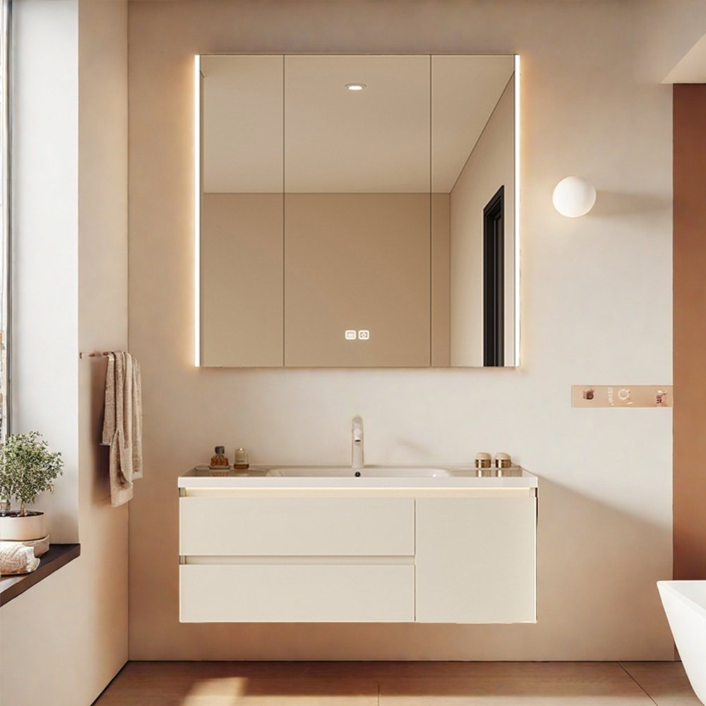 Backop Nordic style simple bathroom cabinet | Wayfair