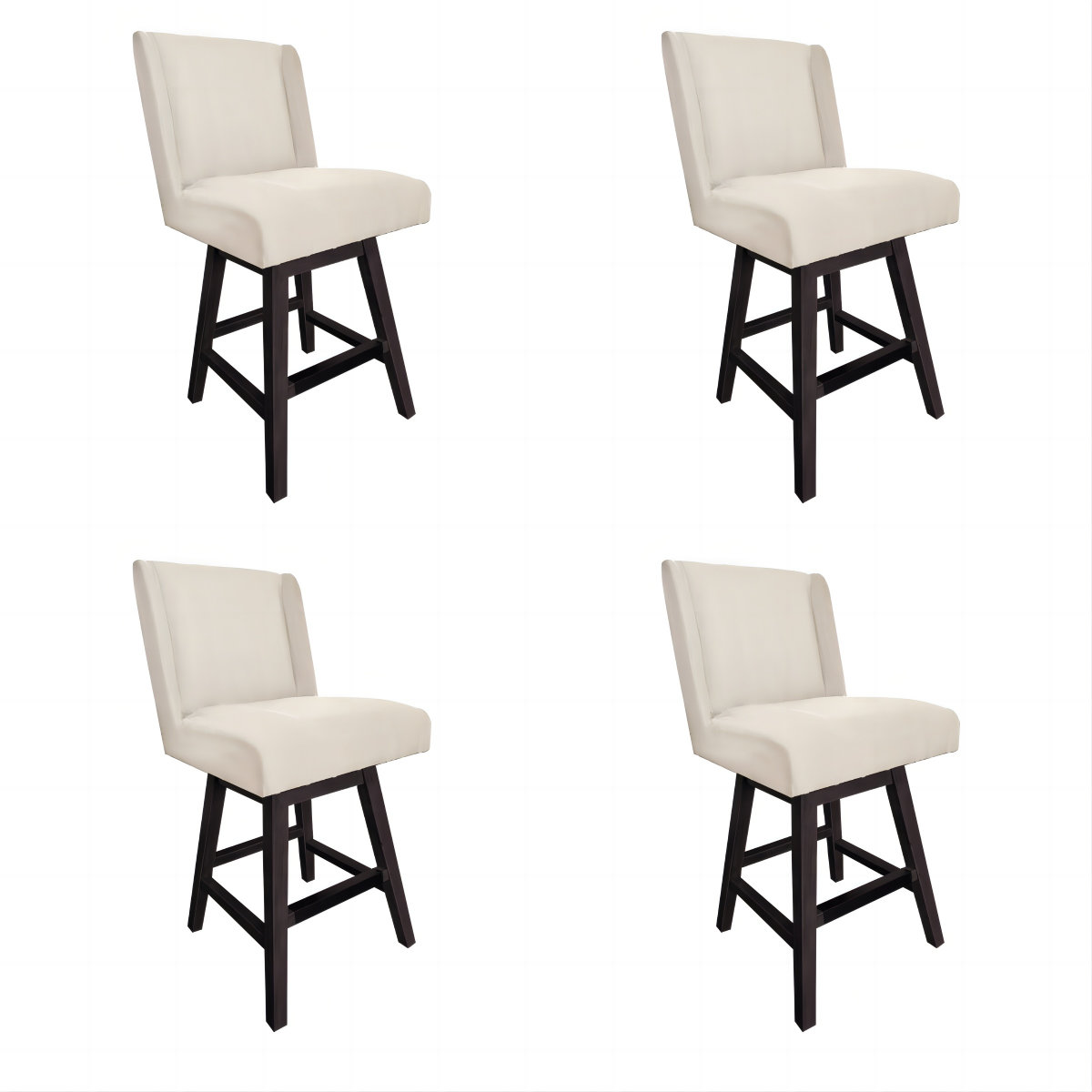 LUE BONA Set Of 4 Indoor/Outdoor Modern Classical Rotatable Bar Chair ...