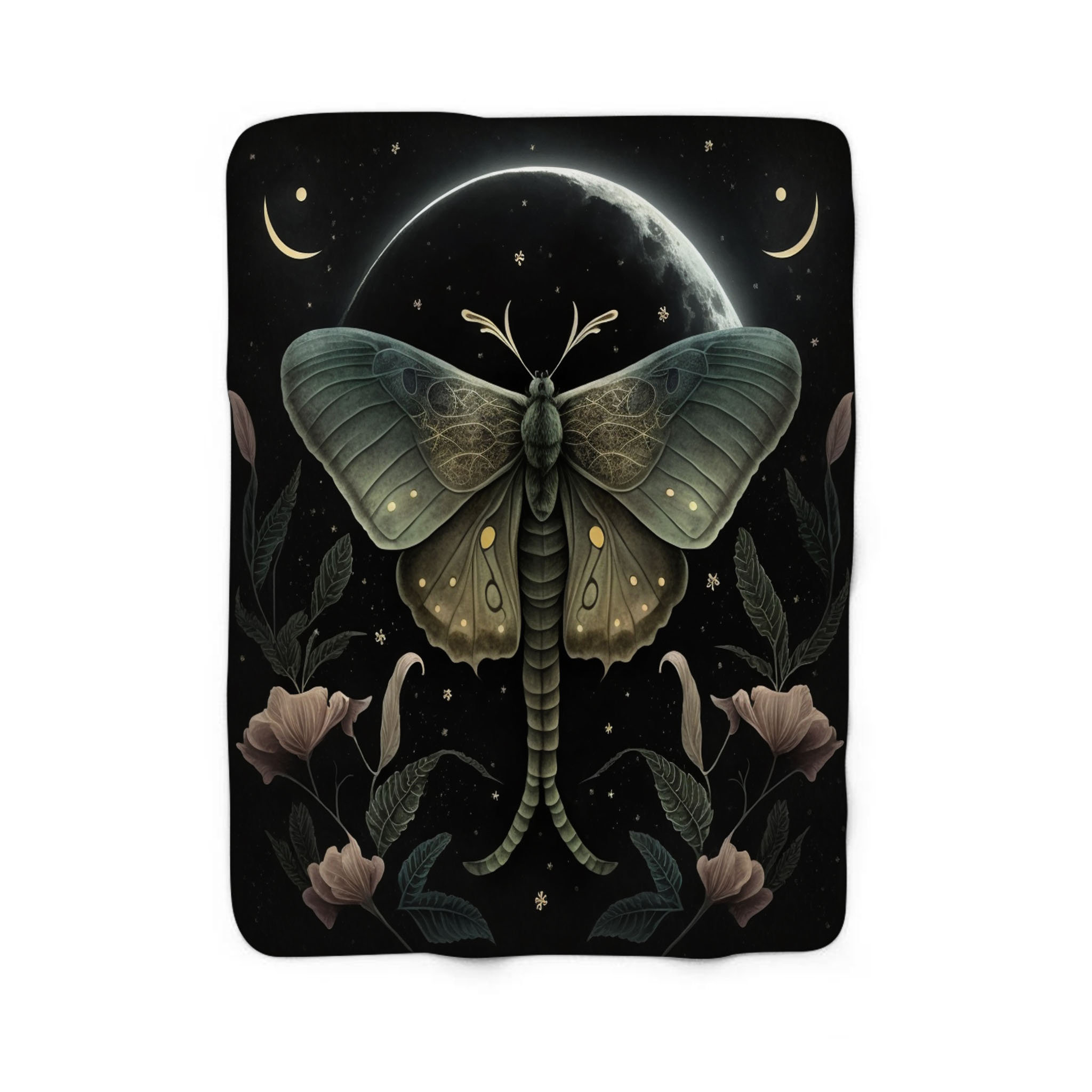 MentionedYou Celestial Moth Harmony Blanket | Wayfair