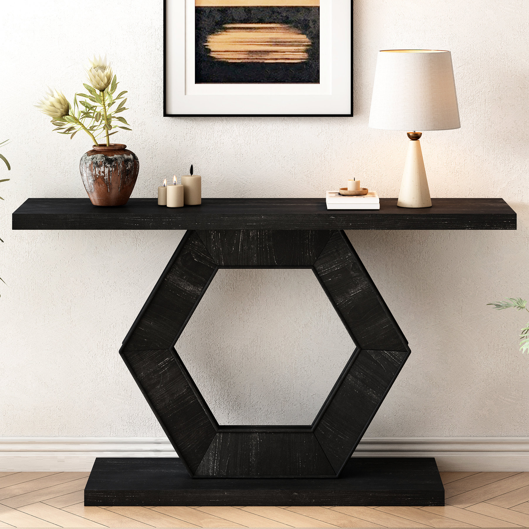 Ivy Bronx Contemporary Entryway Console With And Fir Veneer, 14.65 In ...