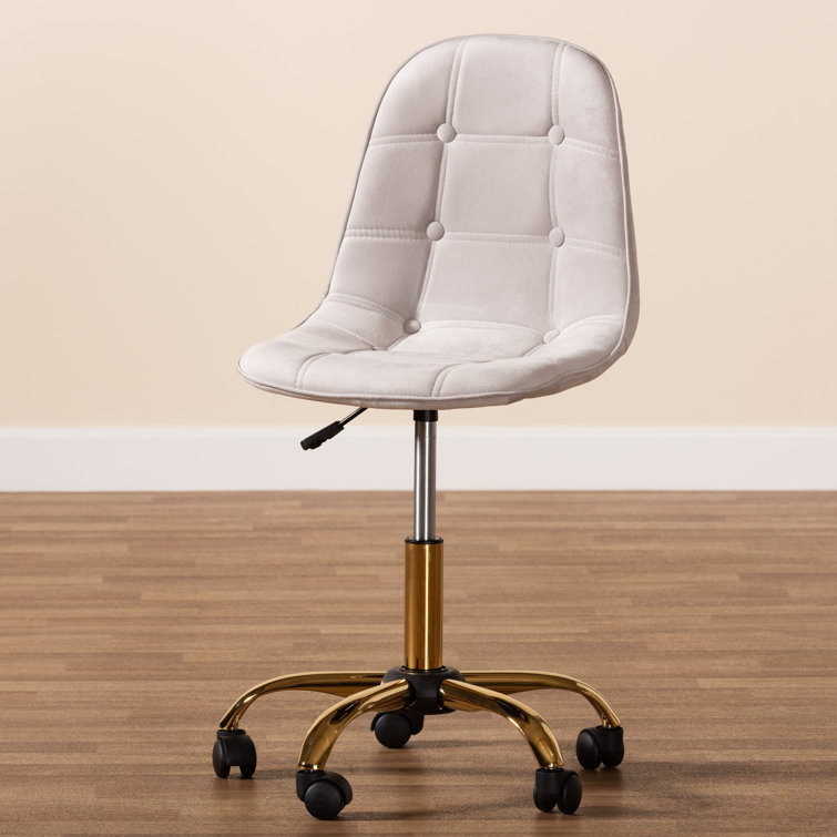 Everly Quinn Loftus Velvet Task Chair | Wayfair