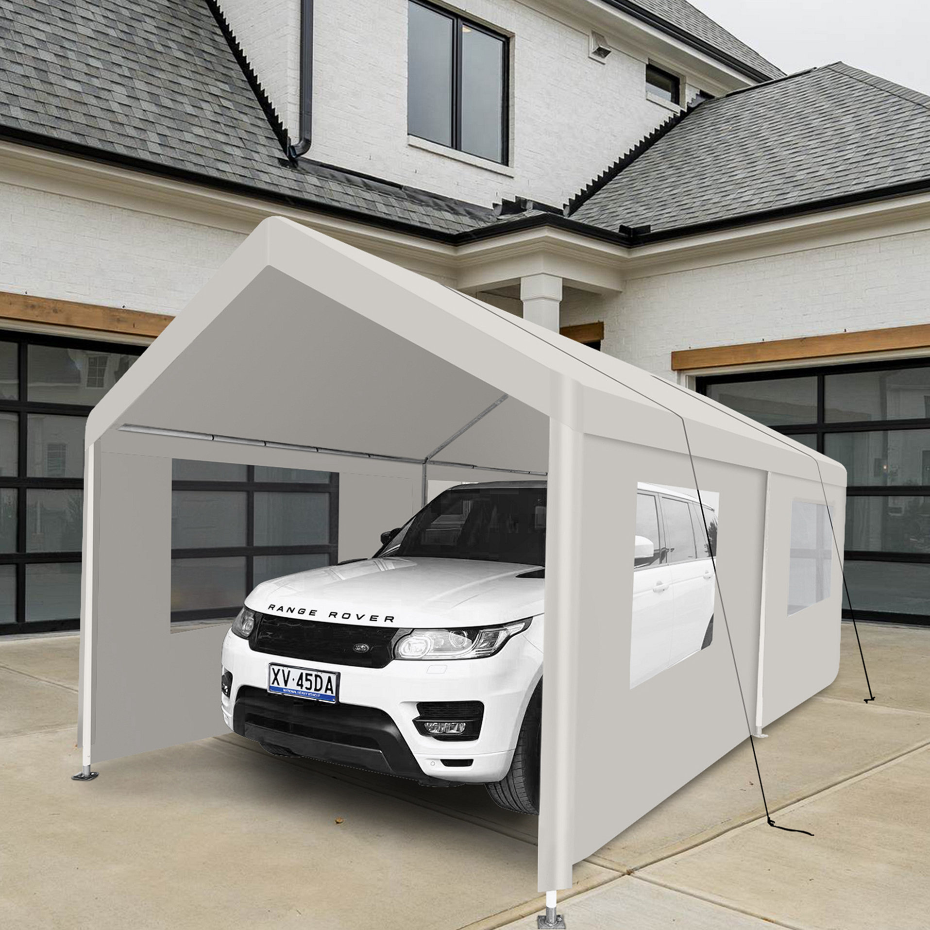 BOSTINS Carport, 10x20 Heavy Duty Portable Garage Tent for Outdoor ...