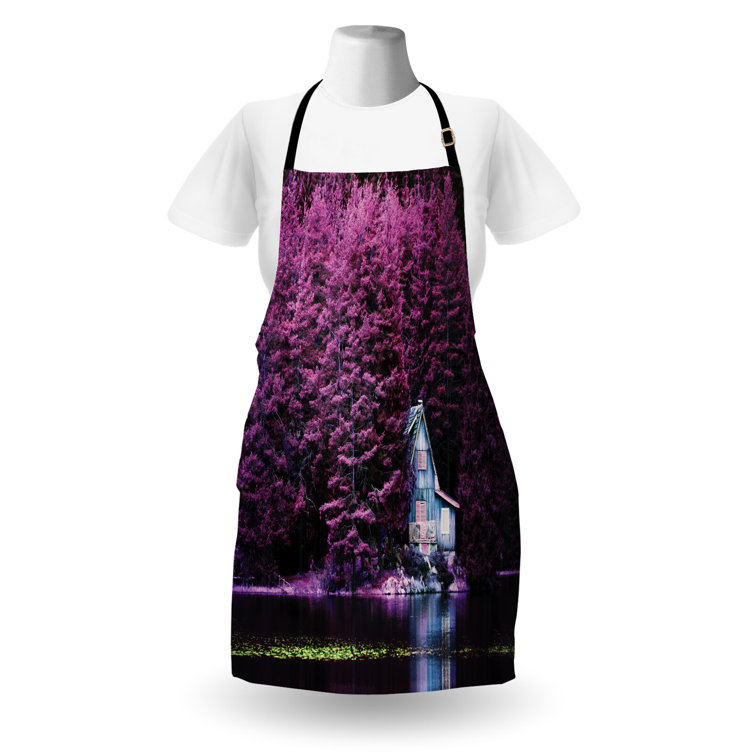 Bless international East Urban Home Lavender Apron Unisex, Purple Trees ...