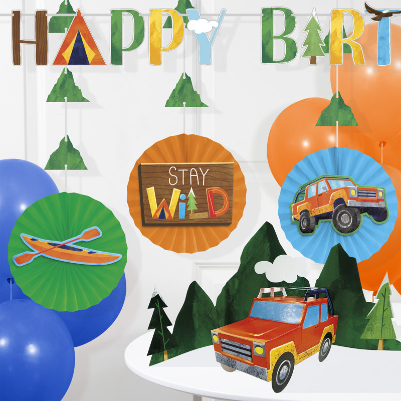 Creative Converting Outdoor Adventures Birthday Party Decorations, 35 ...