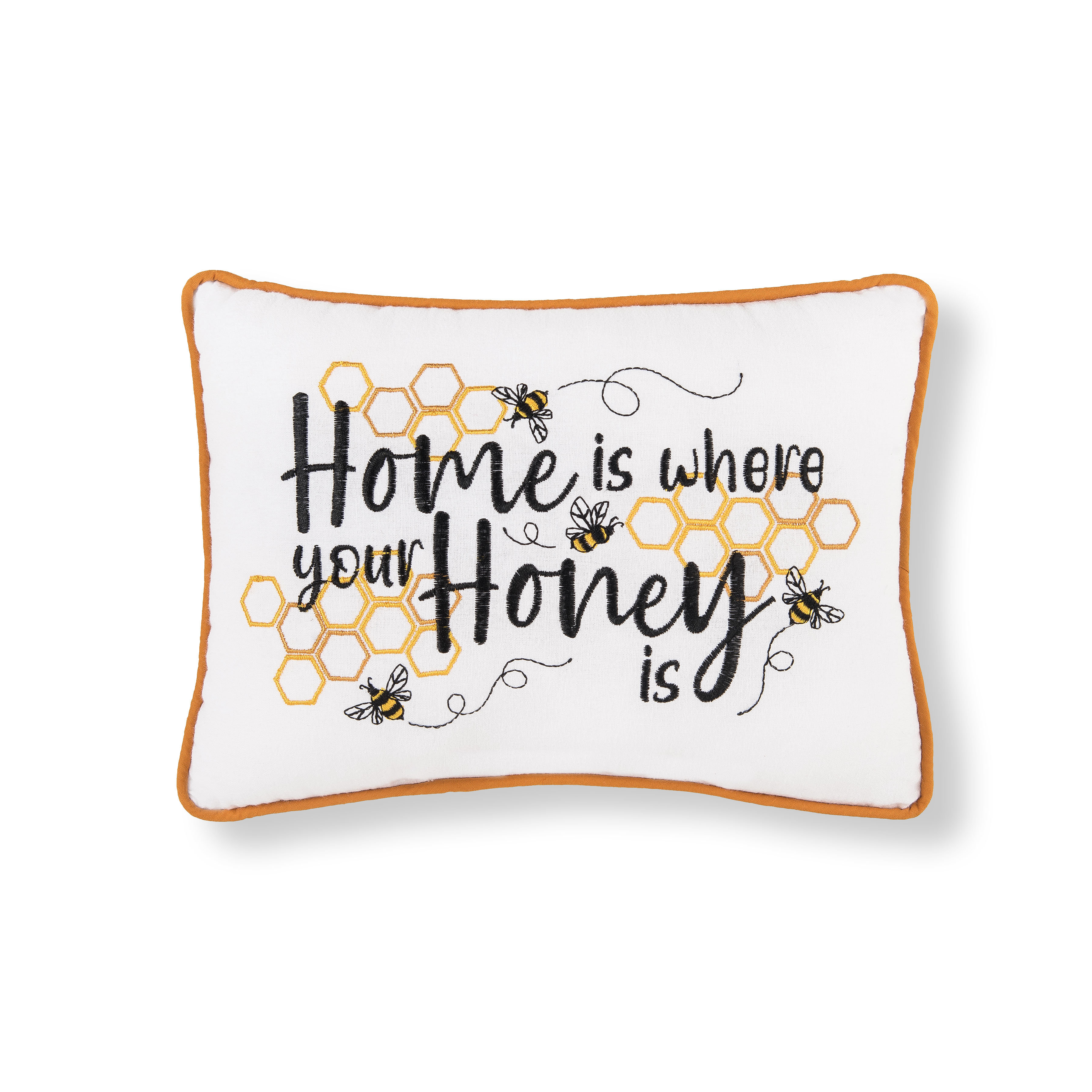 C&F Home Home Is Where Your Honey Is Embroidered Throw Pillow | Wayfair