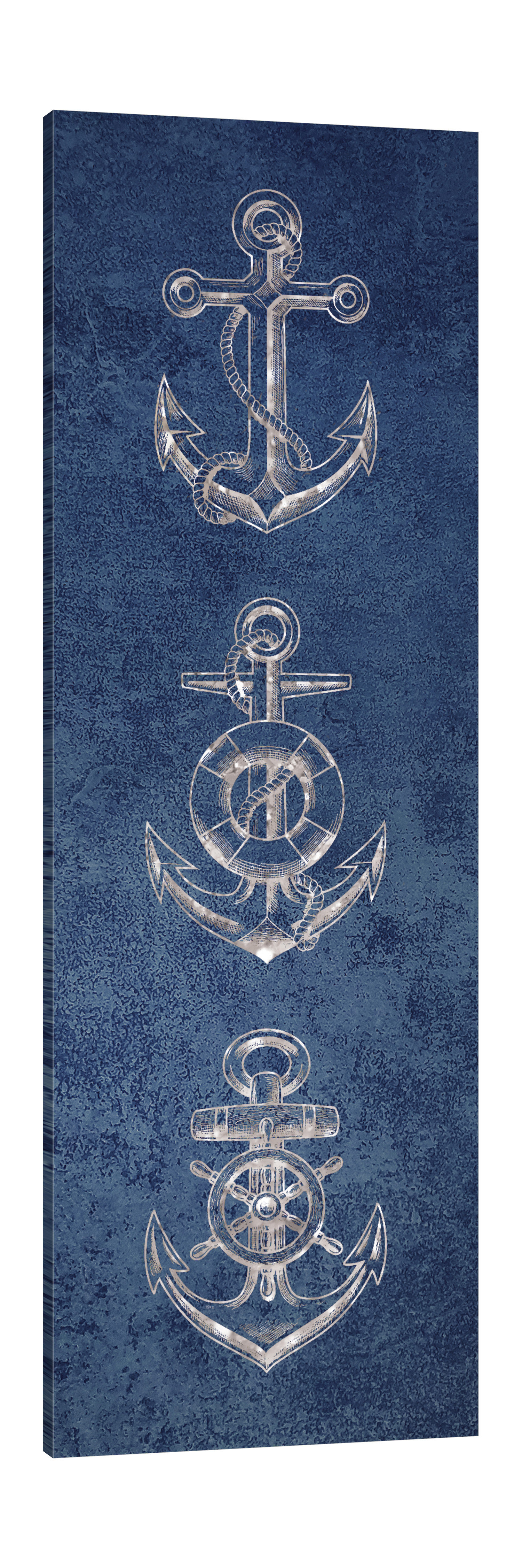 Jaxson Rea Anchor Blues 1 by Victoria Brown - Wrapped Canvas Print ...