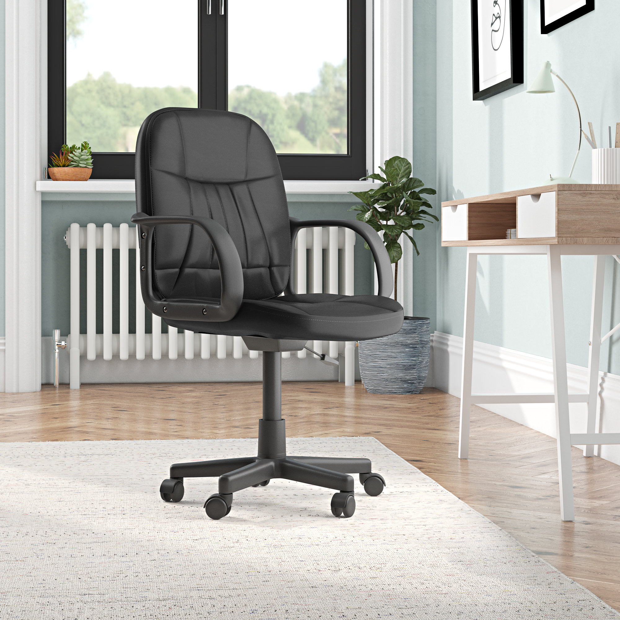 Wayfair Basics™ Desk Chair PU Leather & Reviews | Wayfair.co.uk